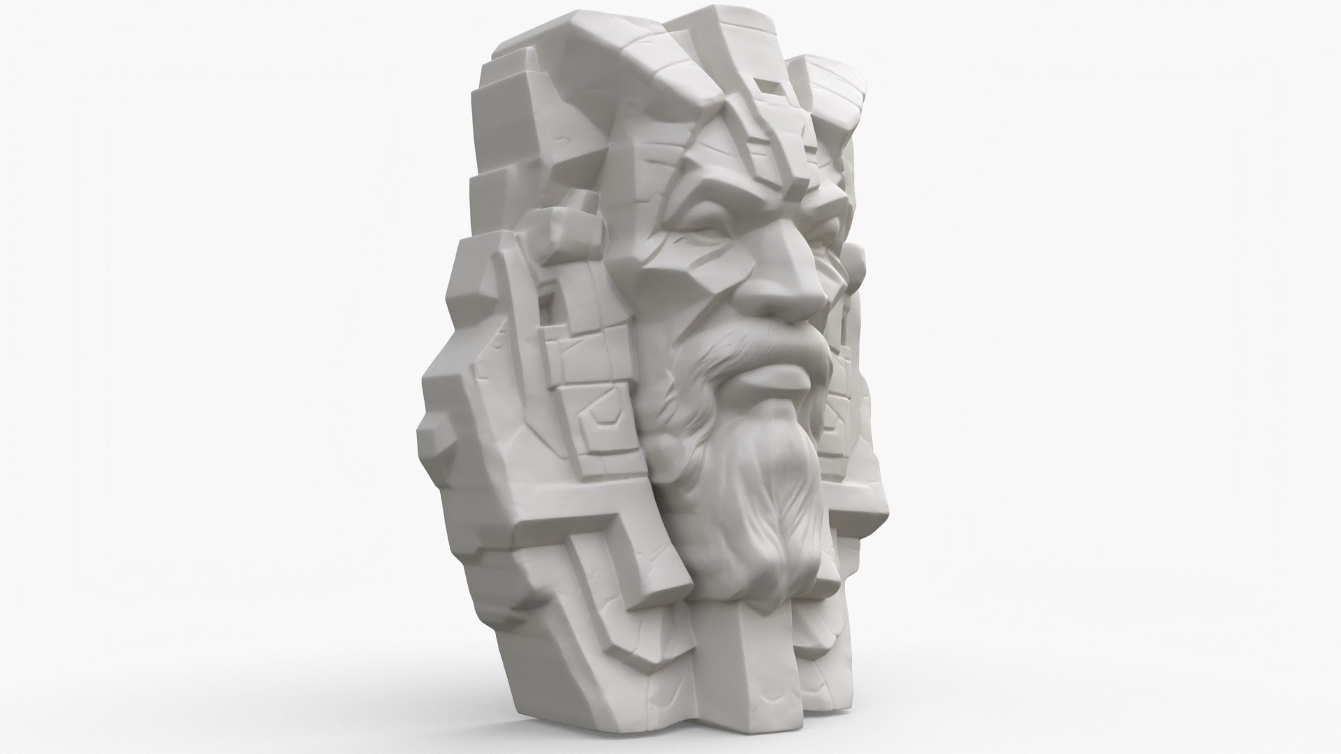 3D Stone Sentinel Bust 5 - TurboSquid 2187742