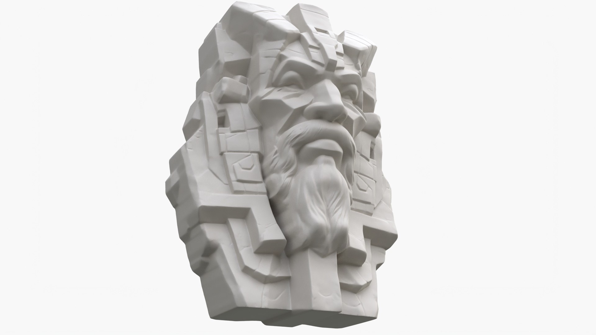 3D Stone Sentinel Bust 5 - TurboSquid 2187742