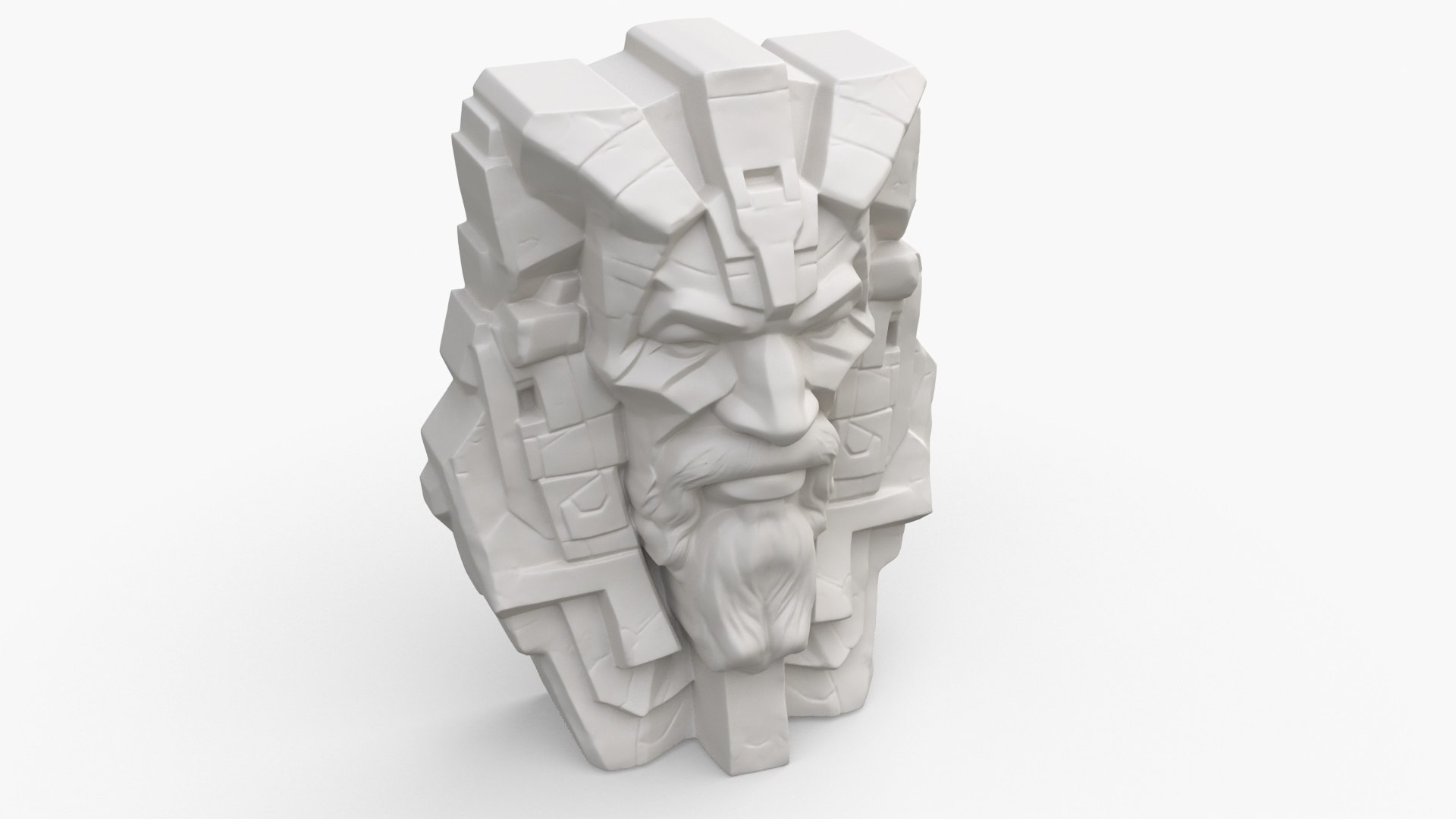 3D Stone Sentinel Bust 5 - TurboSquid 2187742