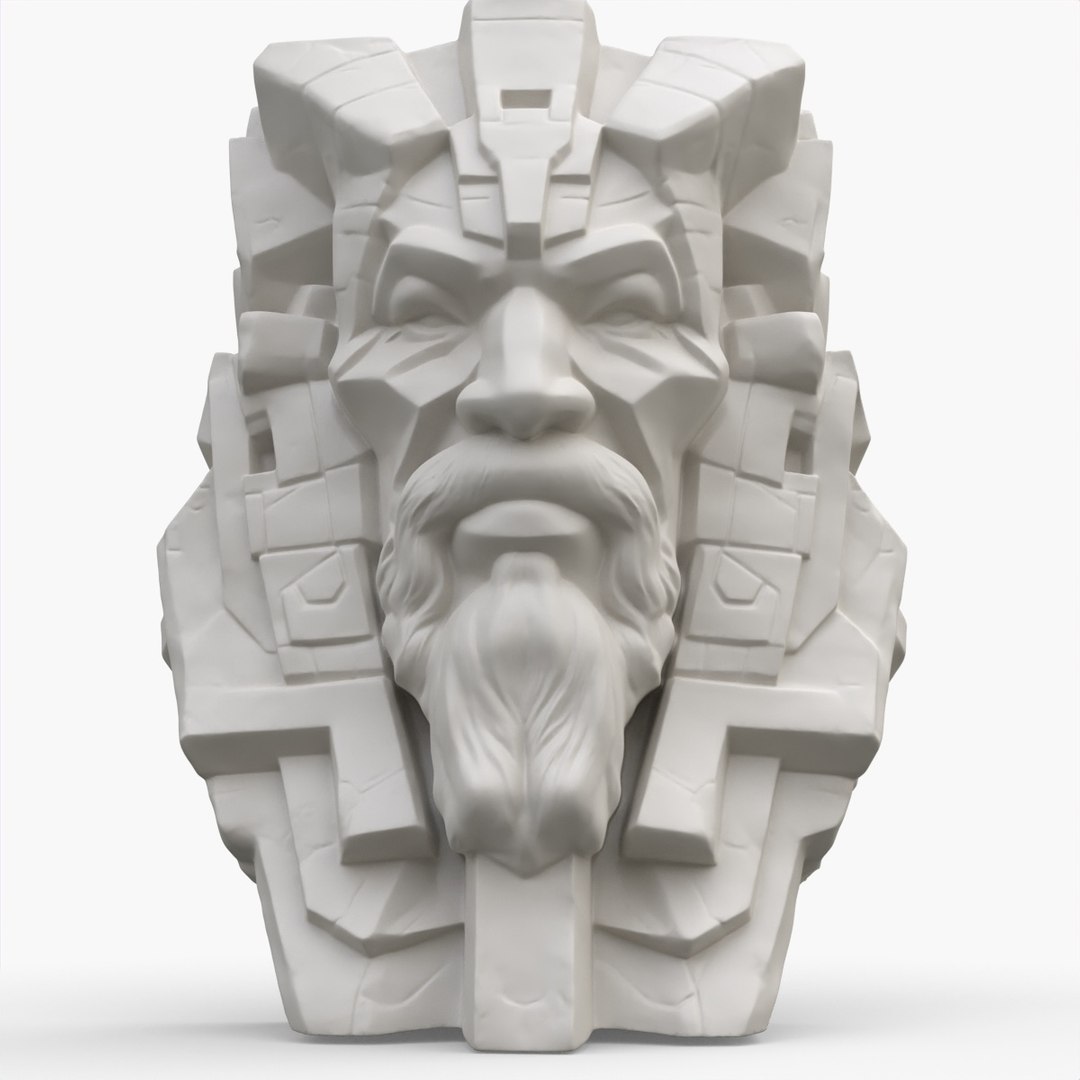 3D Stone Sentinel Bust 5 - TurboSquid 2187742