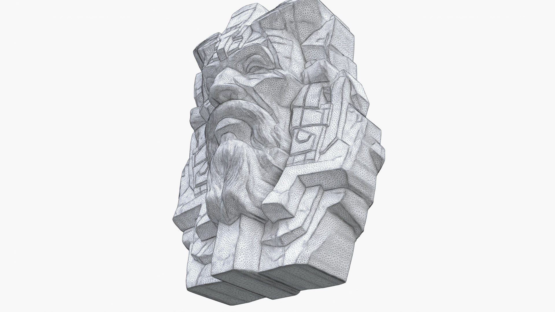 3D Stone Sentinel Bust 5 - TurboSquid 2187742