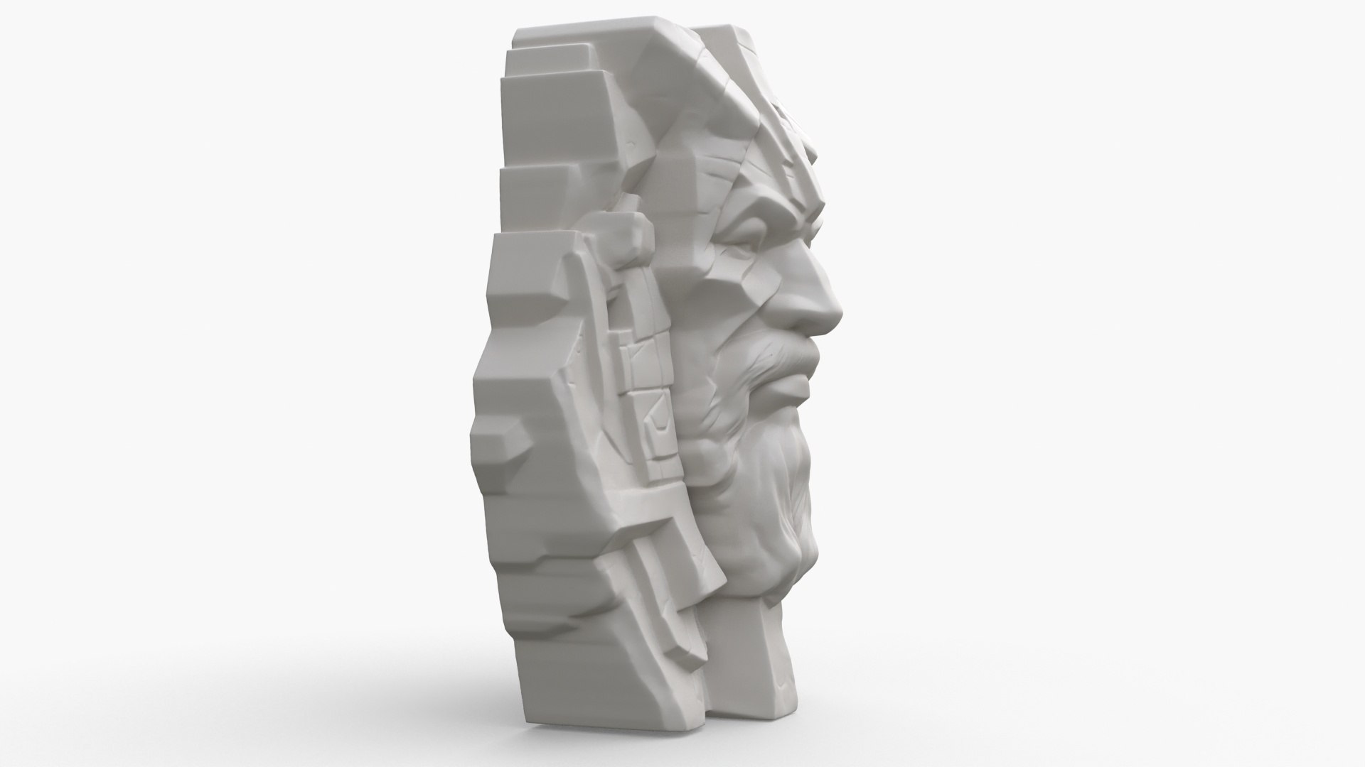 3D Stone Sentinel Bust 5 - TurboSquid 2187742