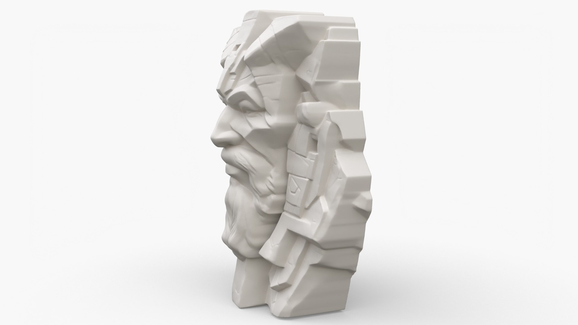3D Stone Sentinel Bust 5 - TurboSquid 2187742
