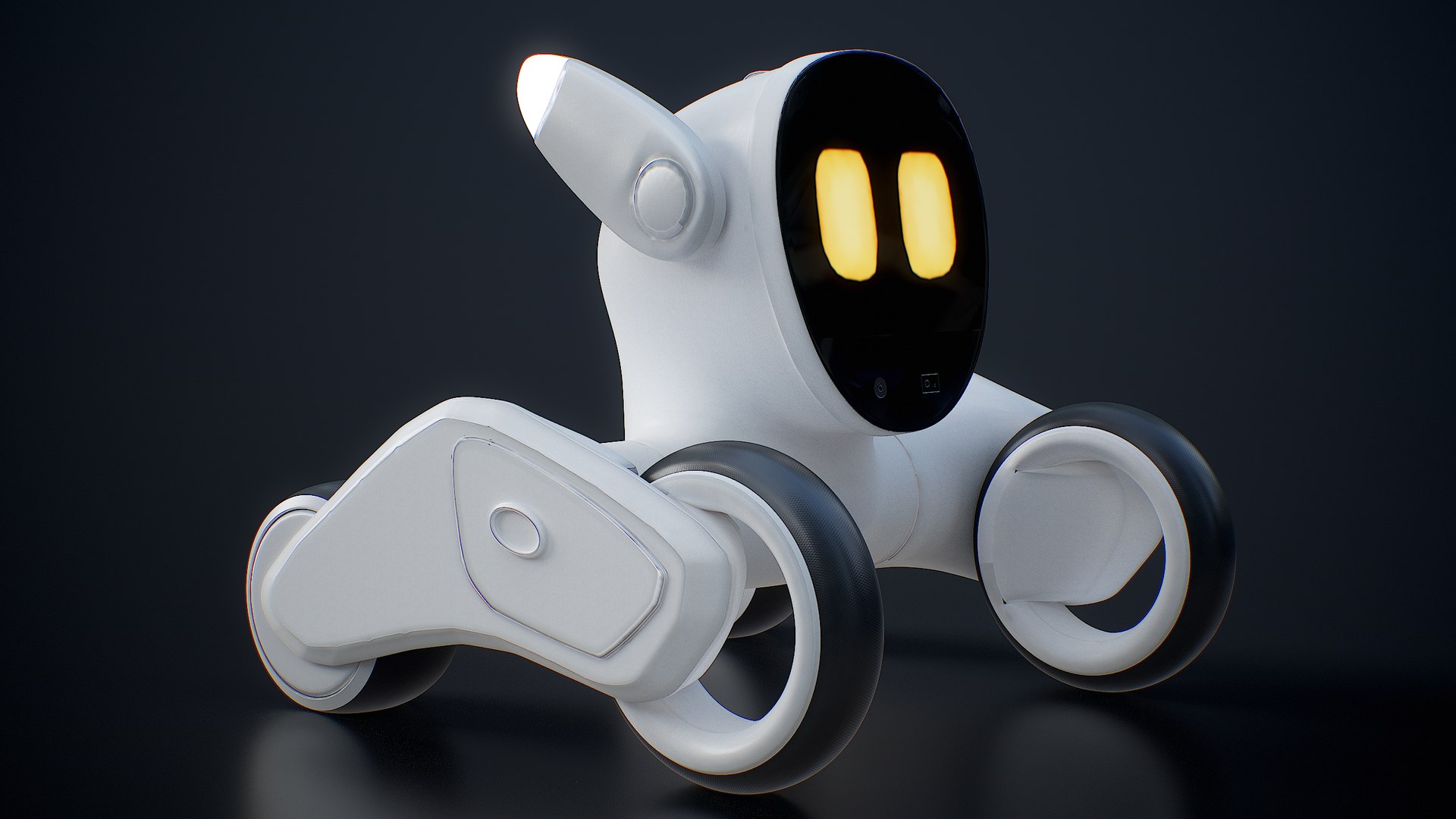 3D Keyi Tech Loona Cute Petbot Robot PBR - TurboSquid 2030178