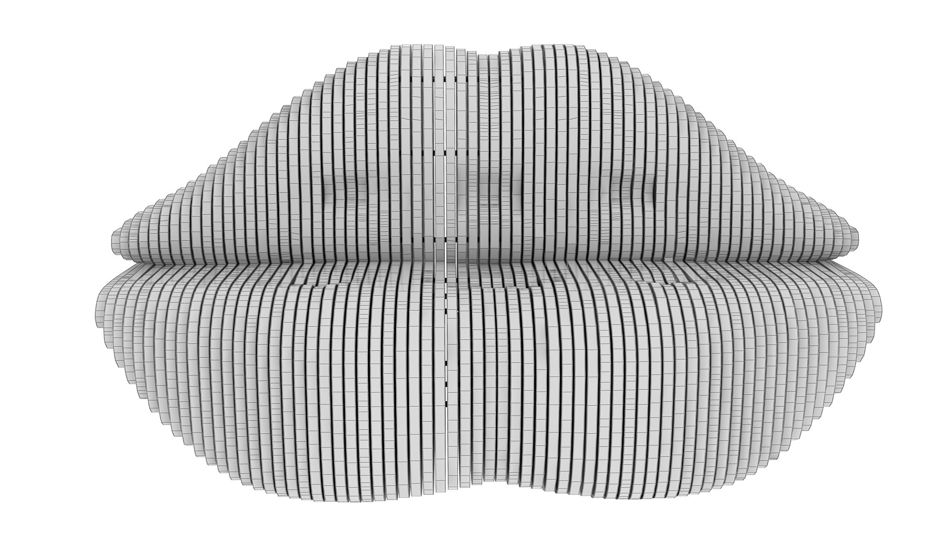 Parametric Lips Sofa 3D Model - TurboSquid 2084569