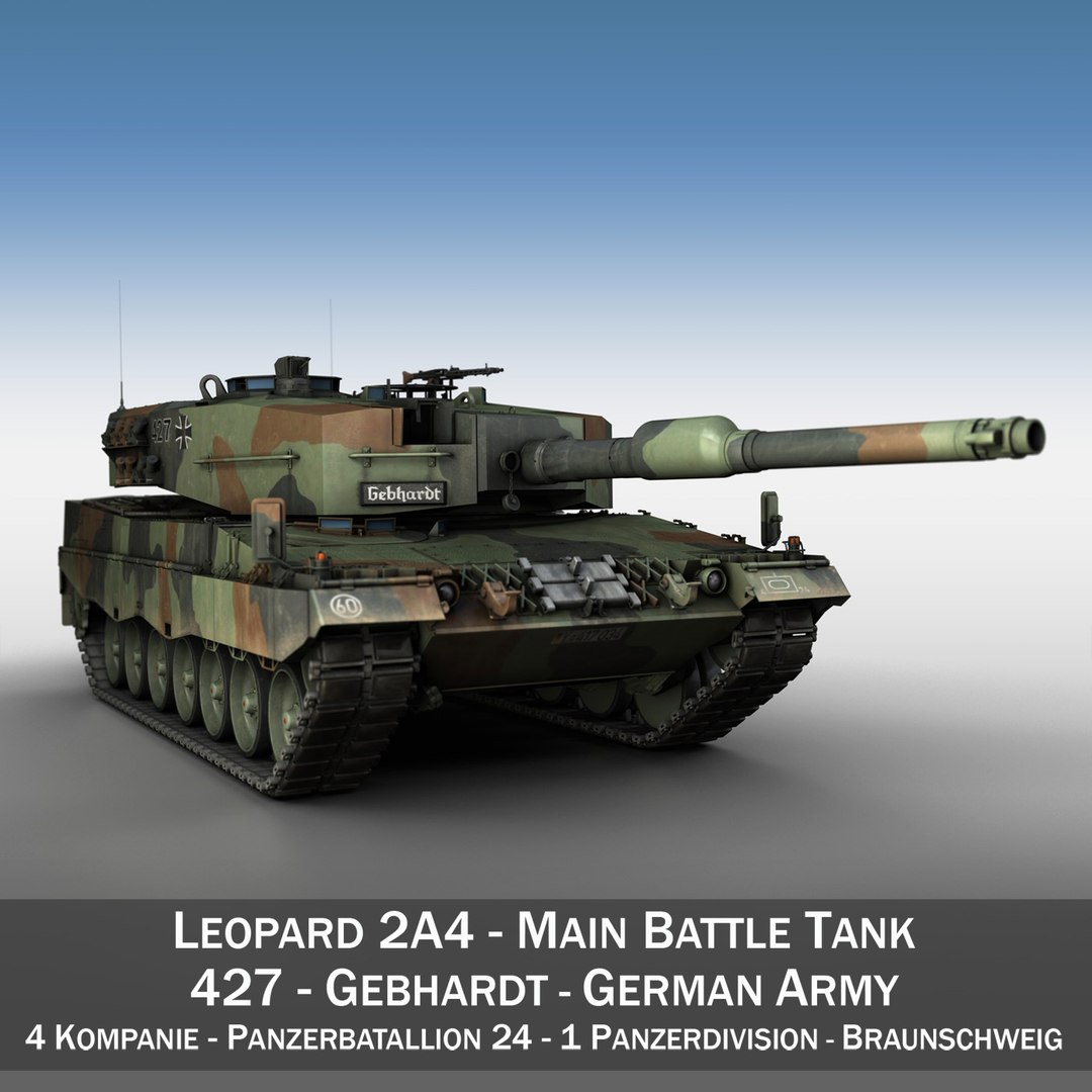 Leopard 2a4 Main Battle Tank 3D - TurboSquid 1428382