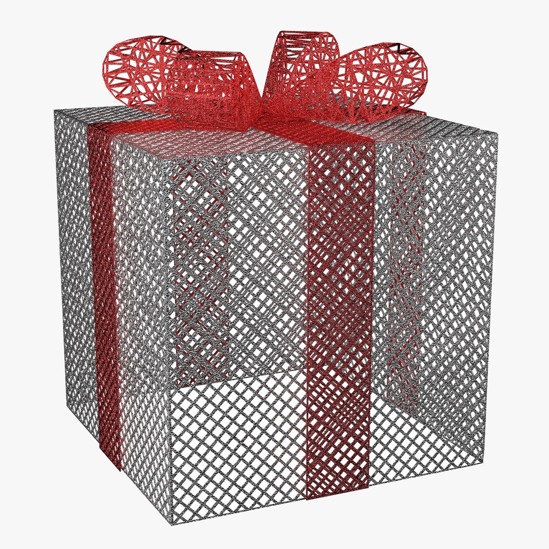 3D Gift cube decor - TurboSquid 1749949