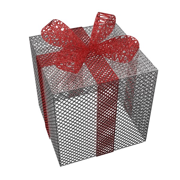 3D Gift cube decor - TurboSquid 1749949