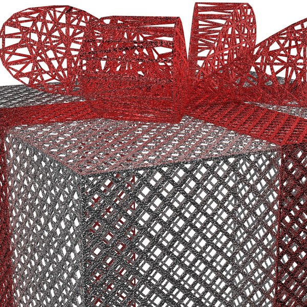 3D Gift cube decor - TurboSquid 1749949