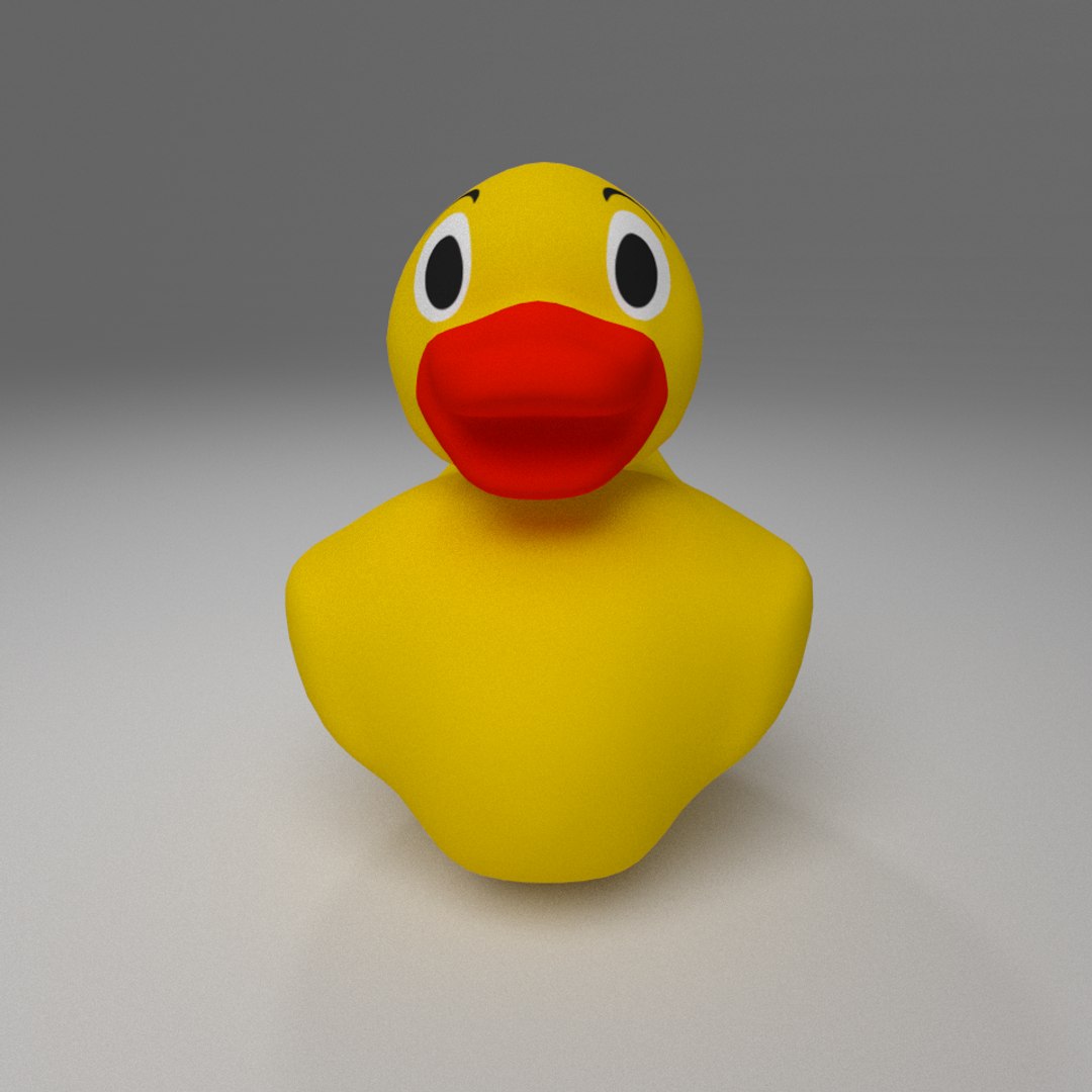Cartoon Duck Obj
