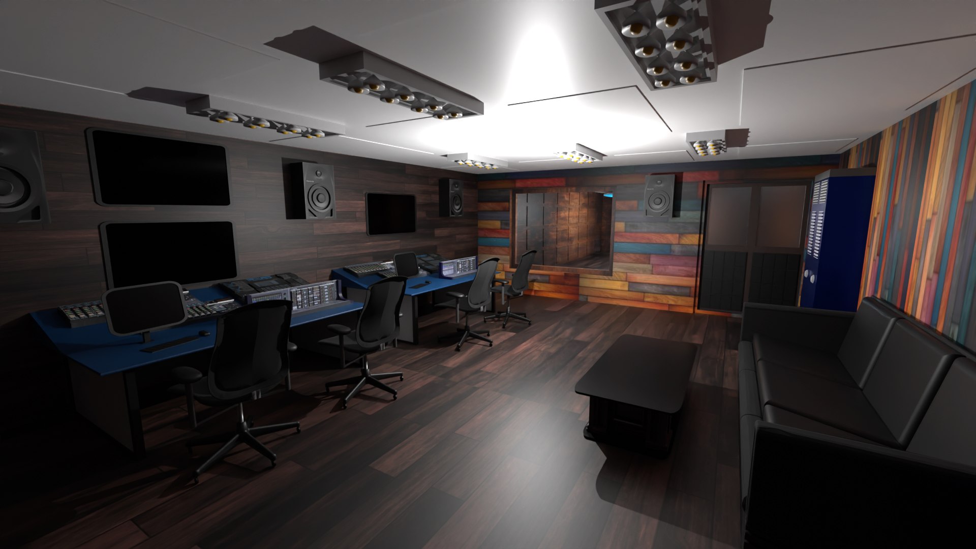 Recording Studio 3D model - TurboSquid 2179939