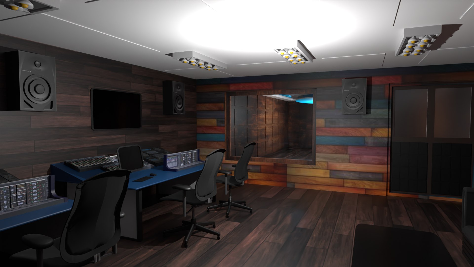 Recording Studio 3D model - TurboSquid 2179939