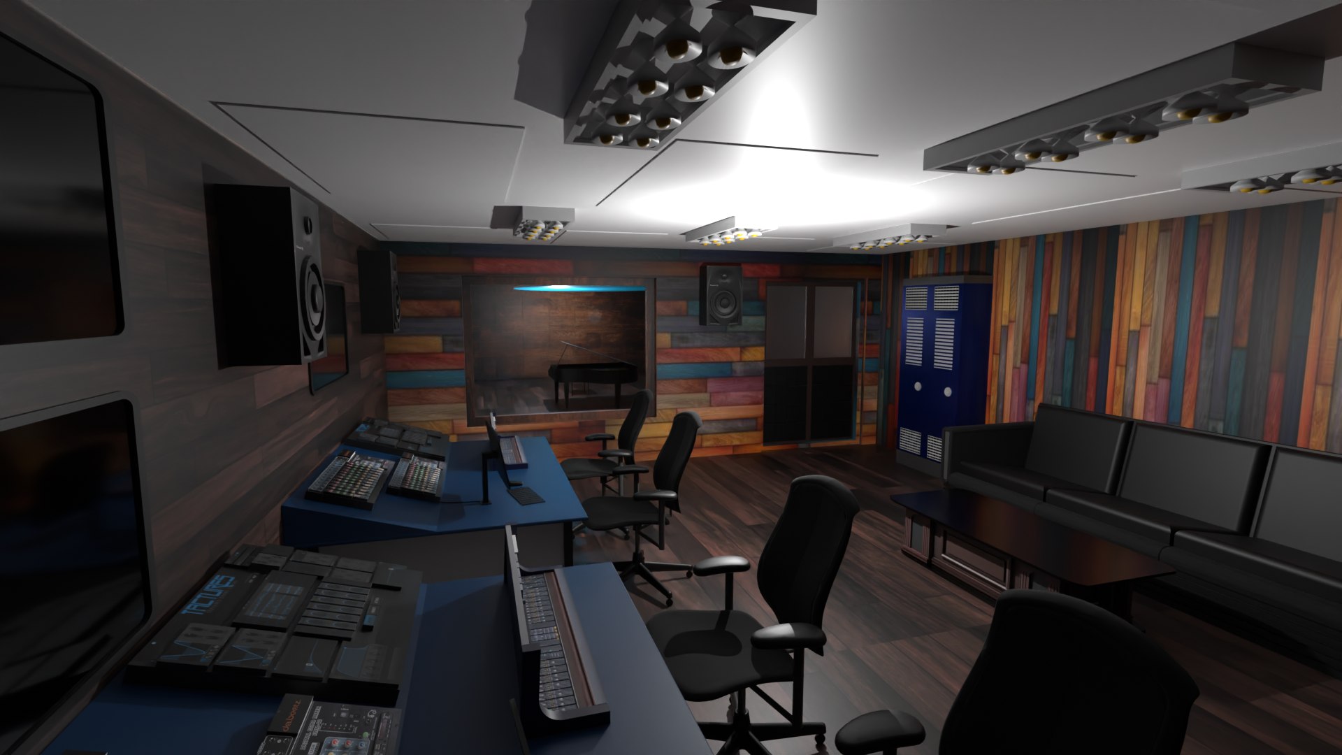 Recording Studio 3D model - TurboSquid 2179939