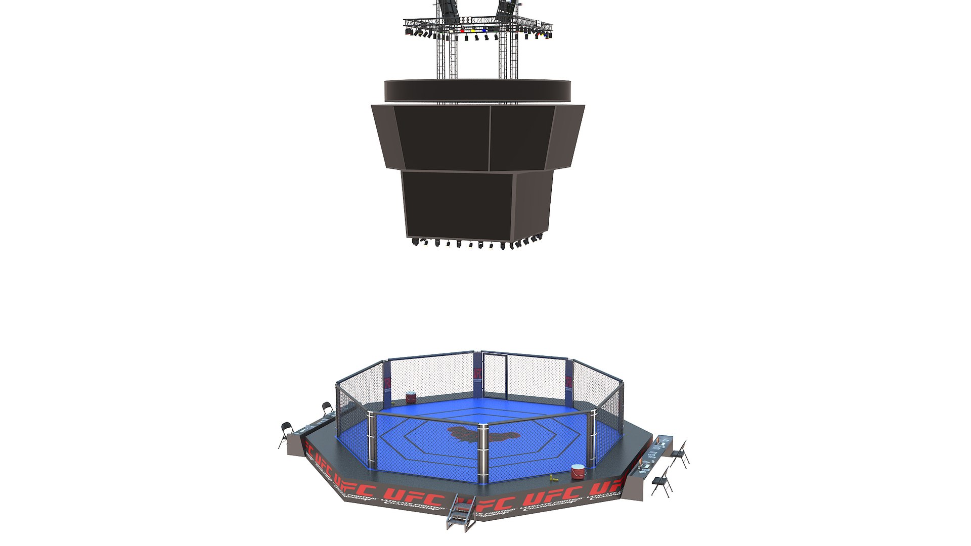 Ufc arena fight 3D - TurboSquid 1575739
