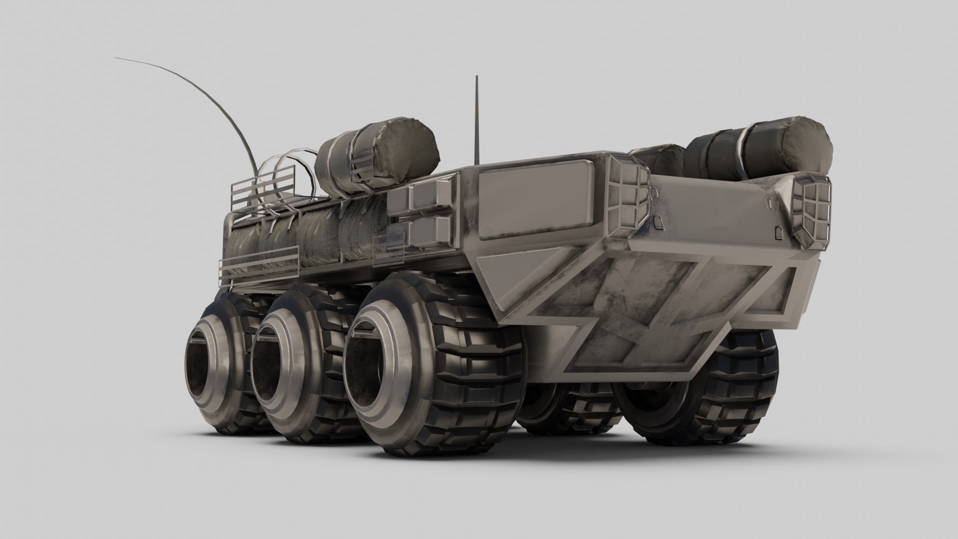 3D military or Mars Rover with pbr textures model - TurboSquid 2125151
