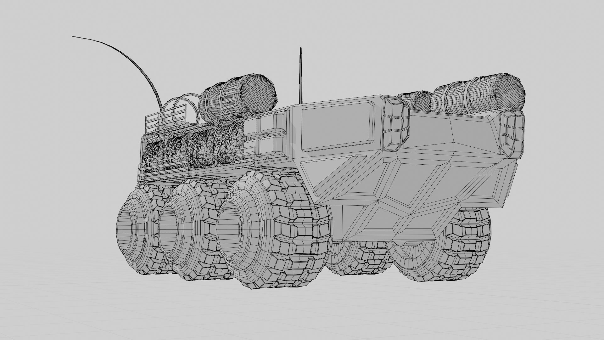 3D military or Mars Rover with pbr textures model - TurboSquid 2125151