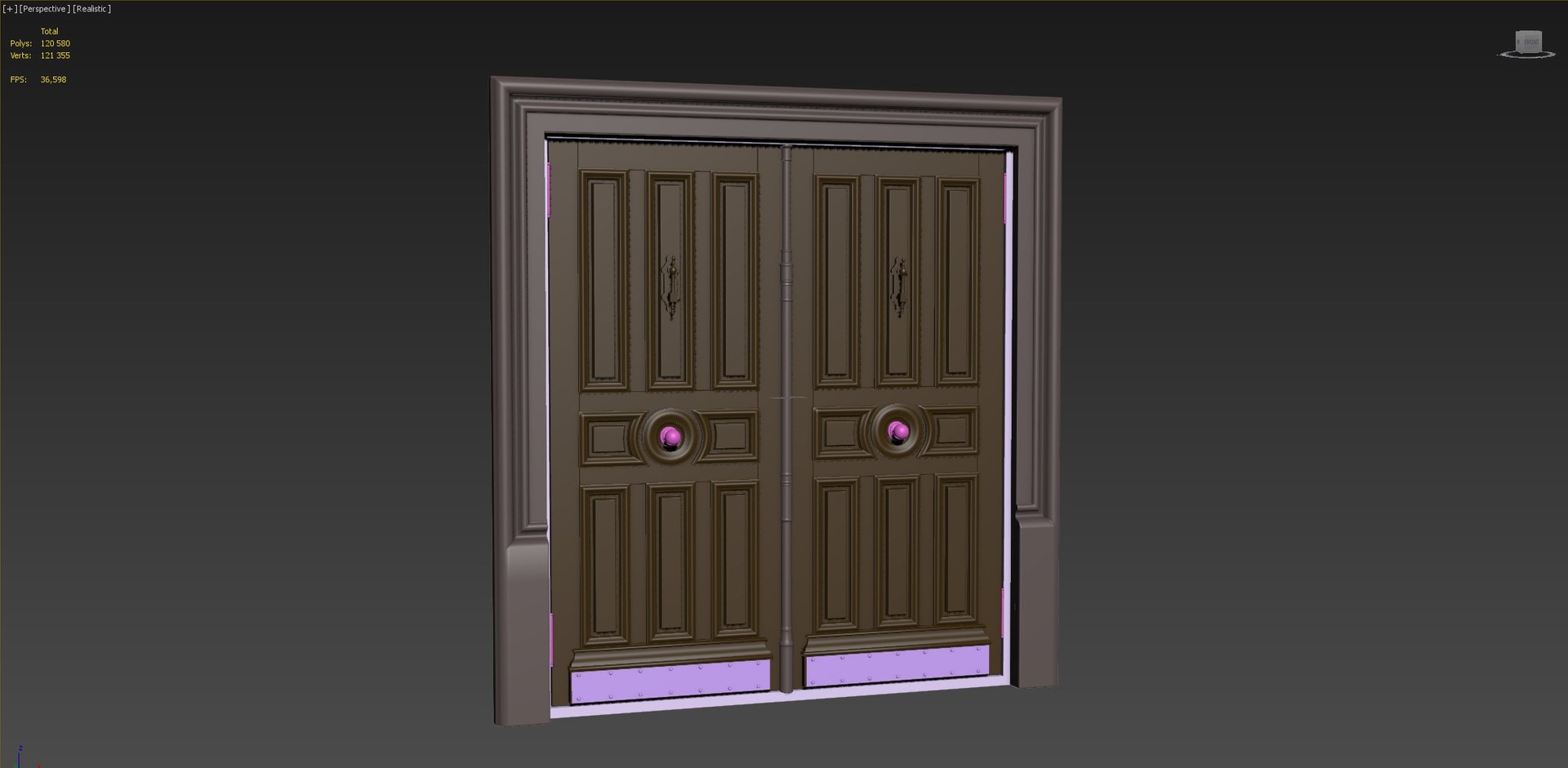 Entrance Classic Door 119 Model - TurboSquid 2196667