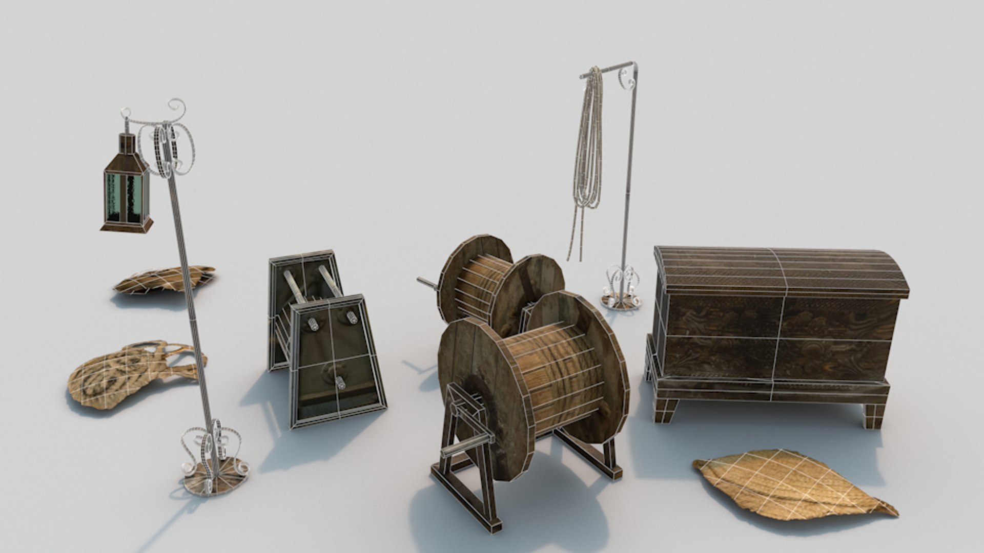 3D Set Old Ship Props - TurboSquid 1221513