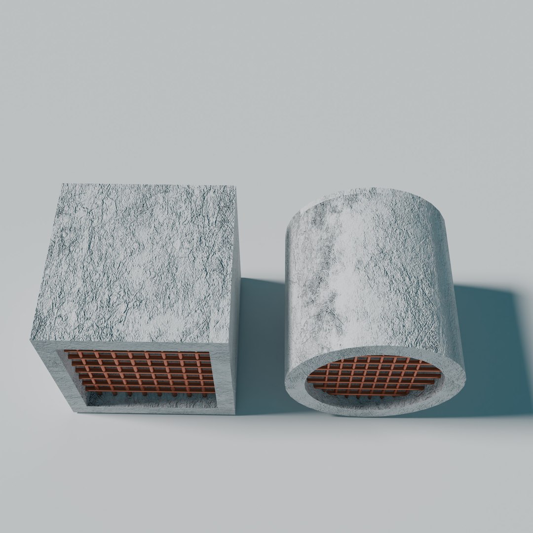 Sewer Grates With Concrete Shells 3D Model - TurboSquid 2409789