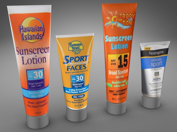 Sunscreen 3D Models for Download | TurboSquid