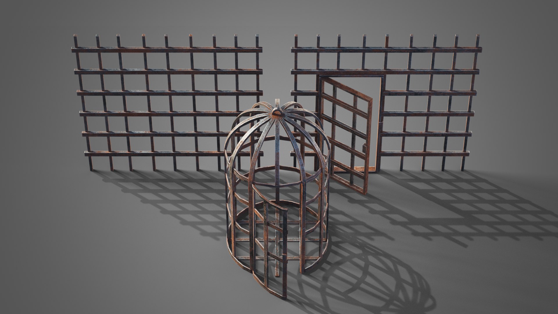 Prison Bars And Cage 3D Model - TurboSquid 2019273