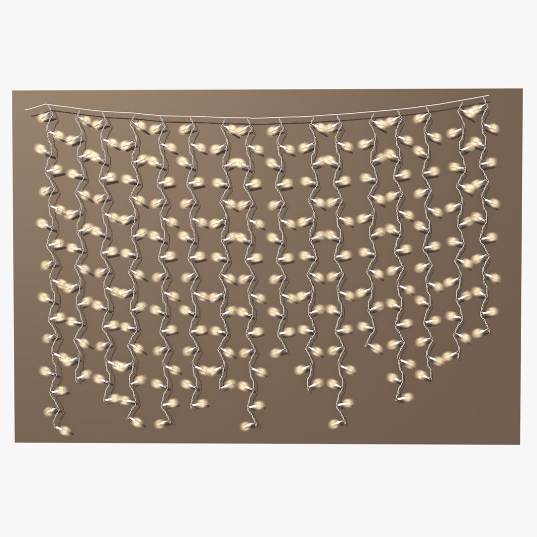 Waterfall String Lights 3D - TurboSquid 1721870