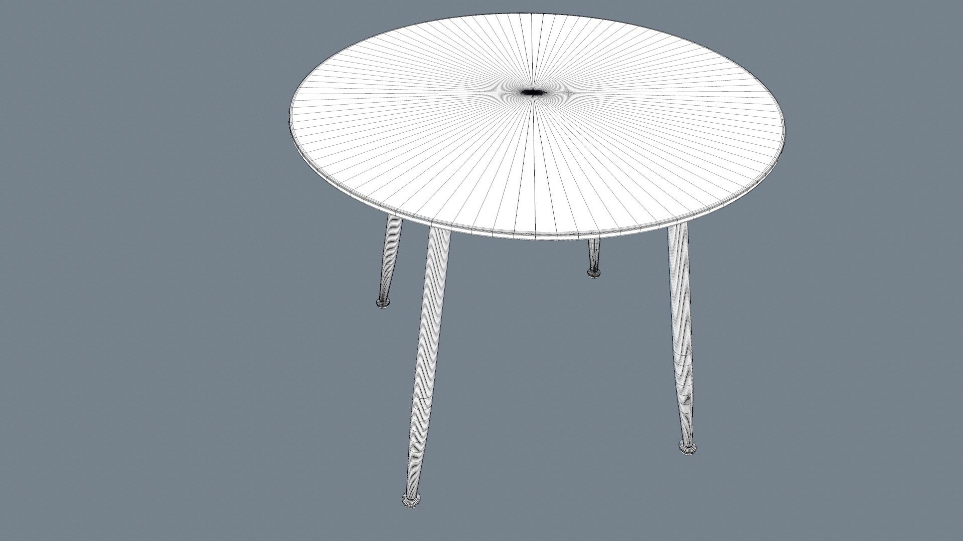 3D Round Table Model - TurboSquid 2000792