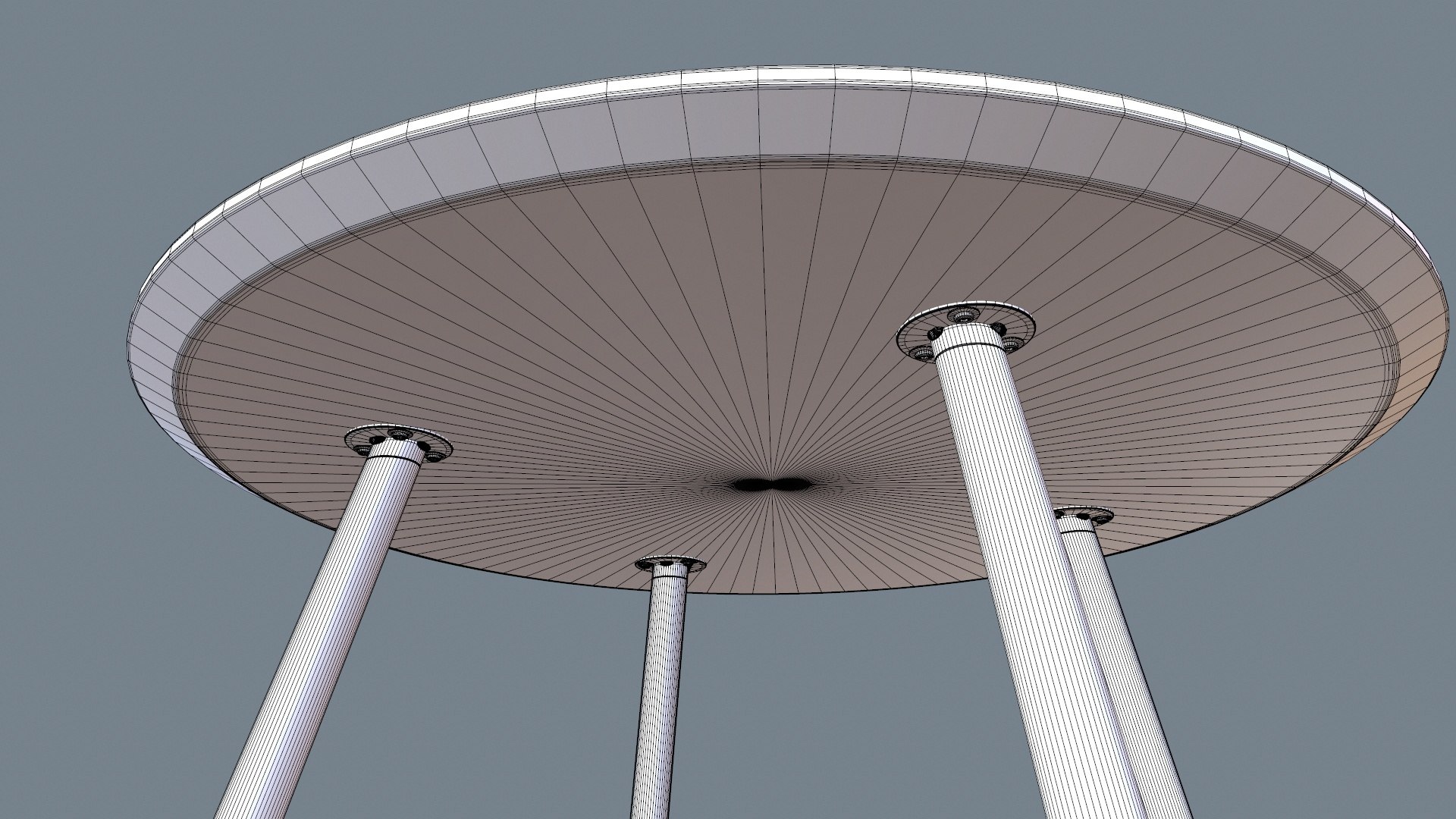 3D Round Table Model - TurboSquid 2000792