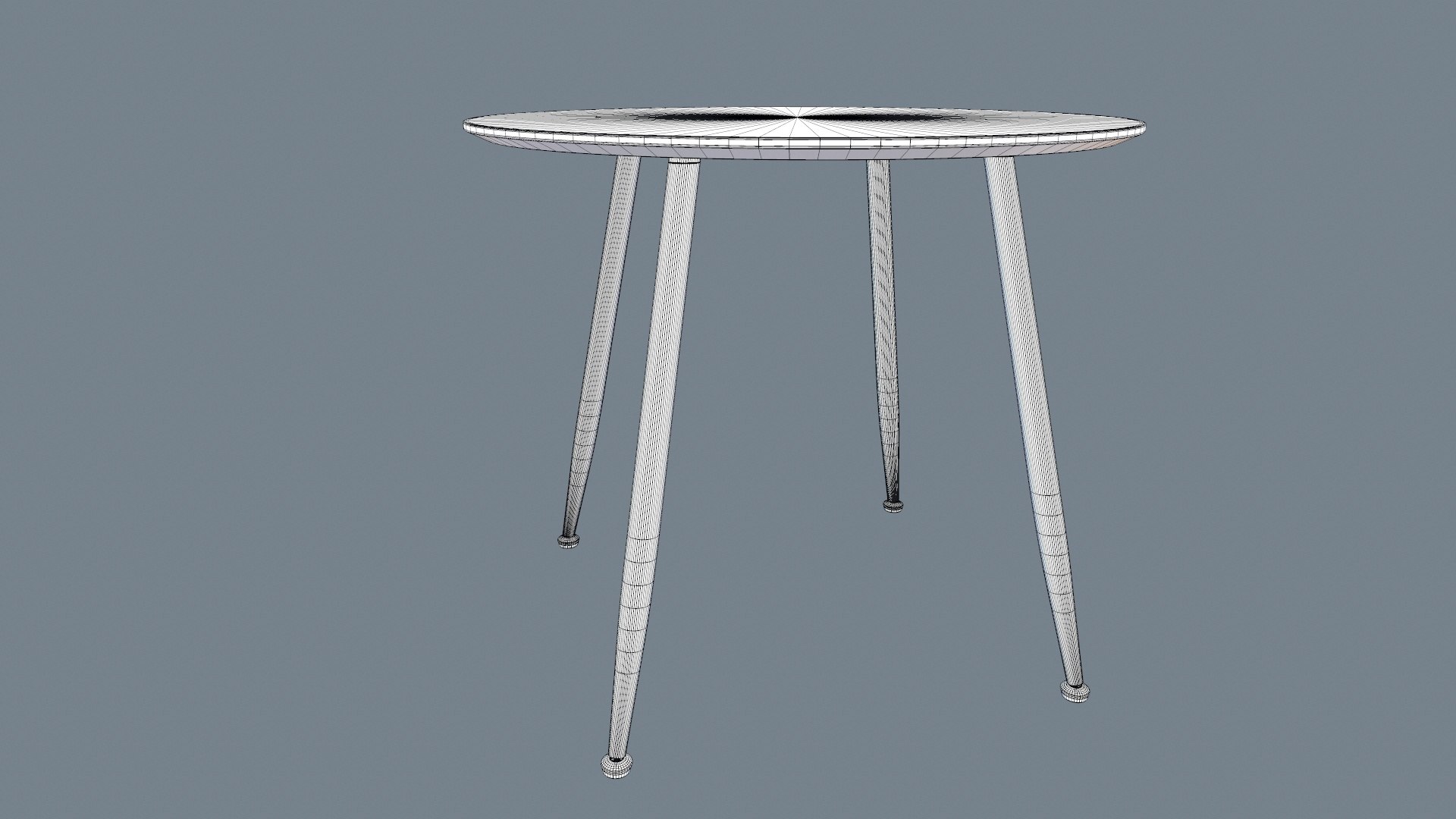 3D Round Table Model - TurboSquid 2000792