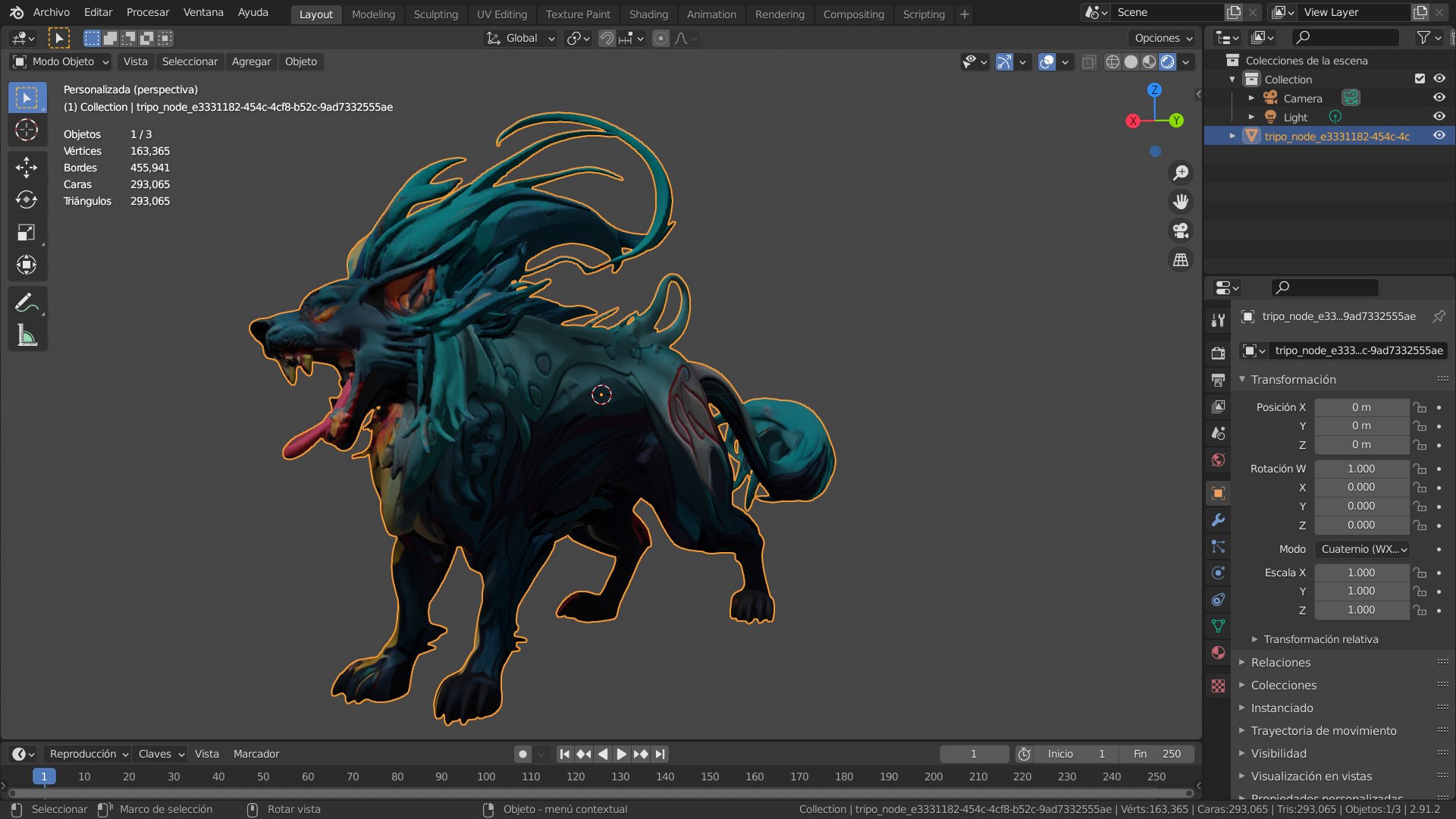 3D Perro Mutante - TurboSquid 2349464