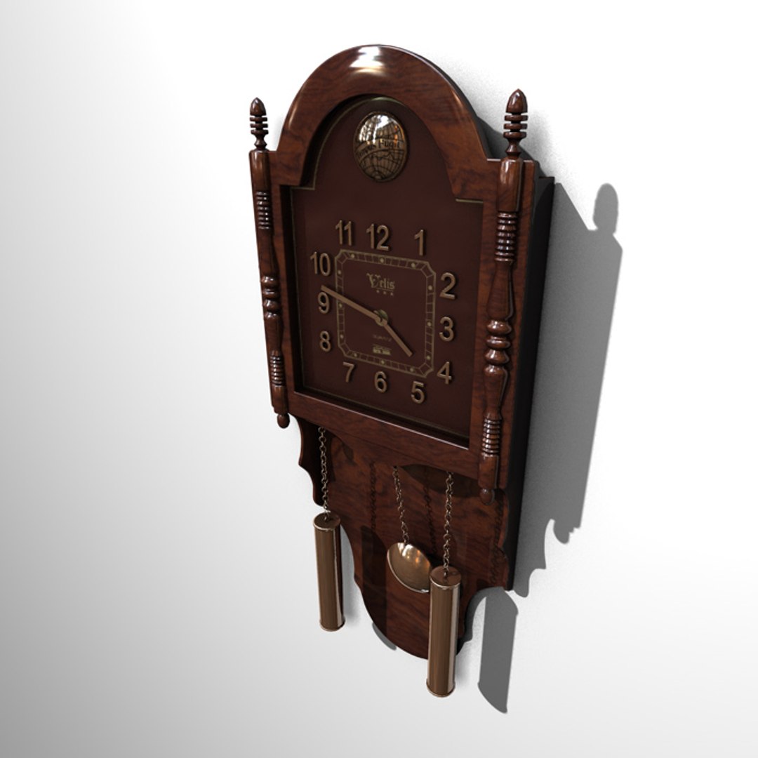 Clock Wall Pendulum 3d Model