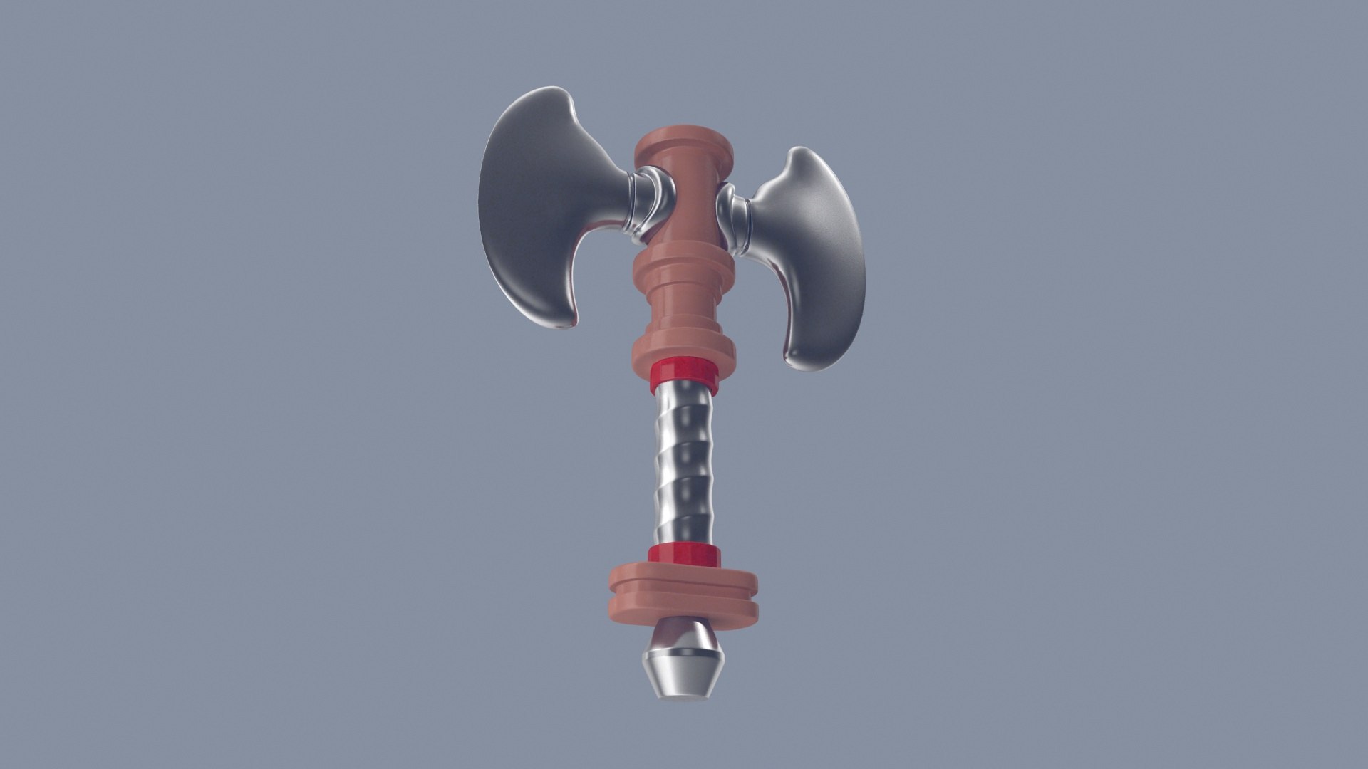 3D Model Dual-Blade Axe Stylized - TurboSquid 2422783