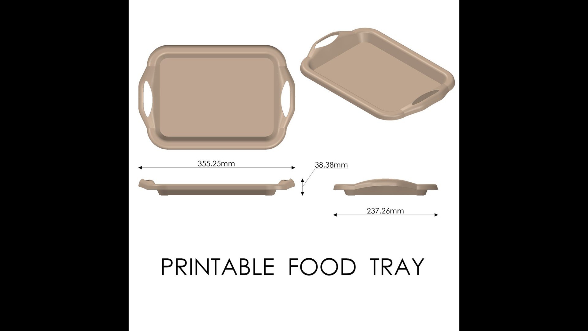 Food Tray 3D Model - TurboSquid 2286264