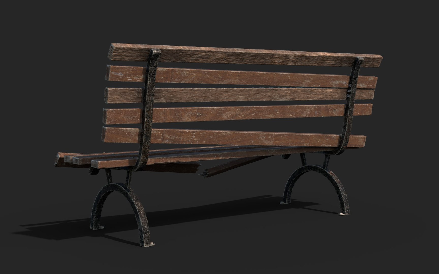 Park Bench Model - TurboSquid 2190436