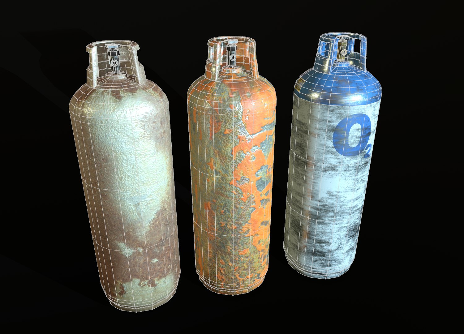 3d Oxygen Tank Model