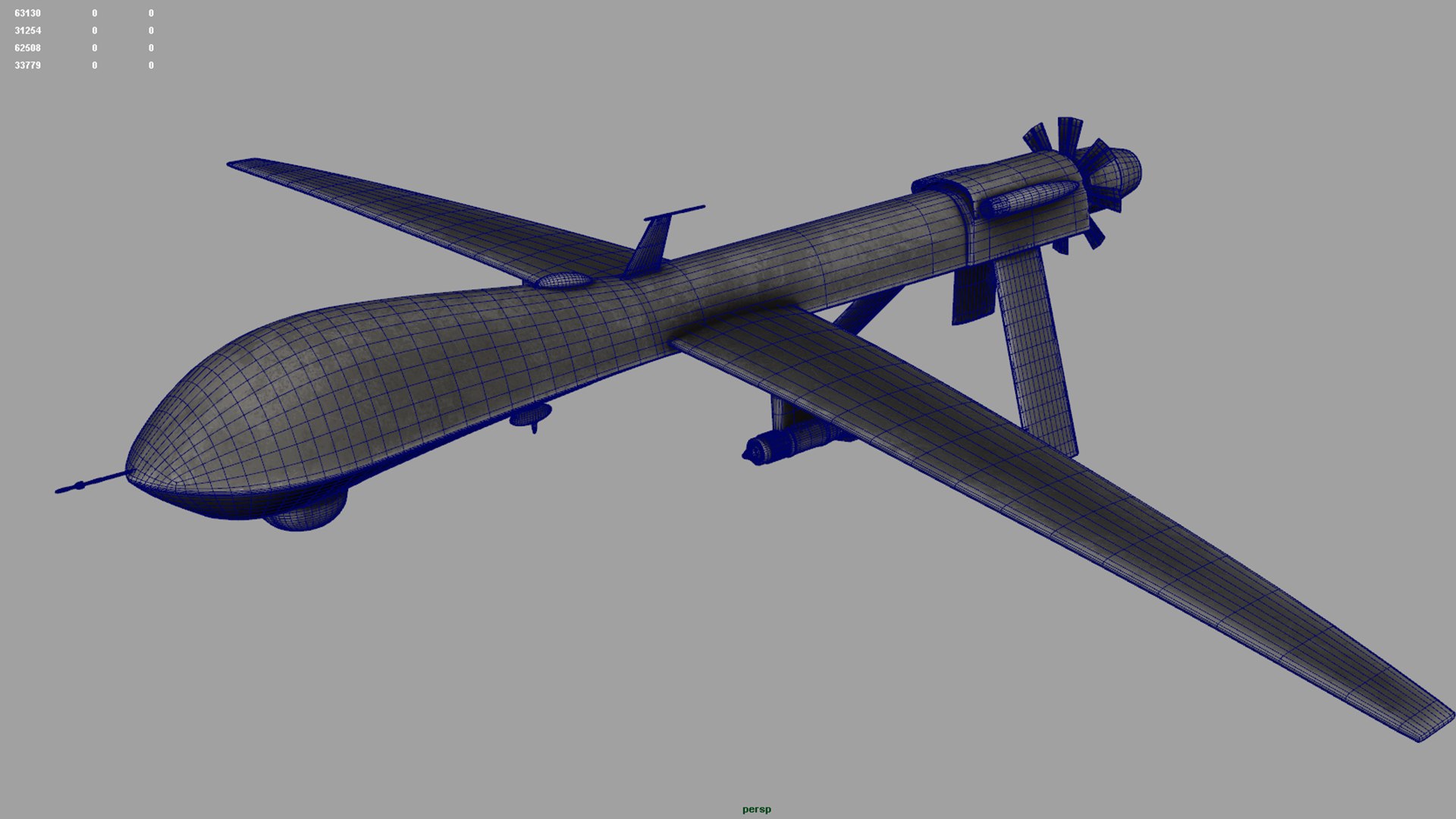 3D Military Atomics Predatorplane Drone - TurboSquid 2390397