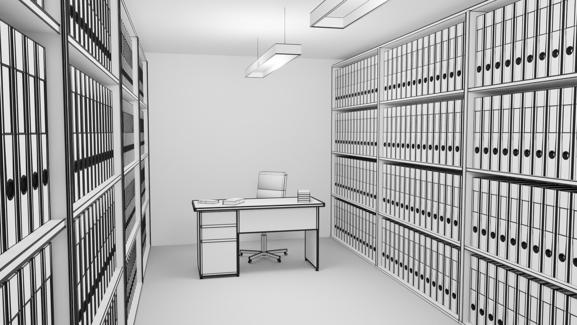 3D Archive Folder Room Model - TurboSquid 1616733