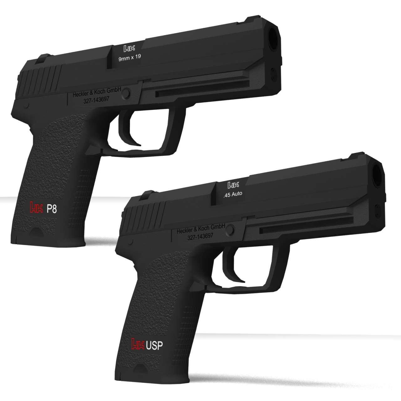 heckler koch usp 45 obj free