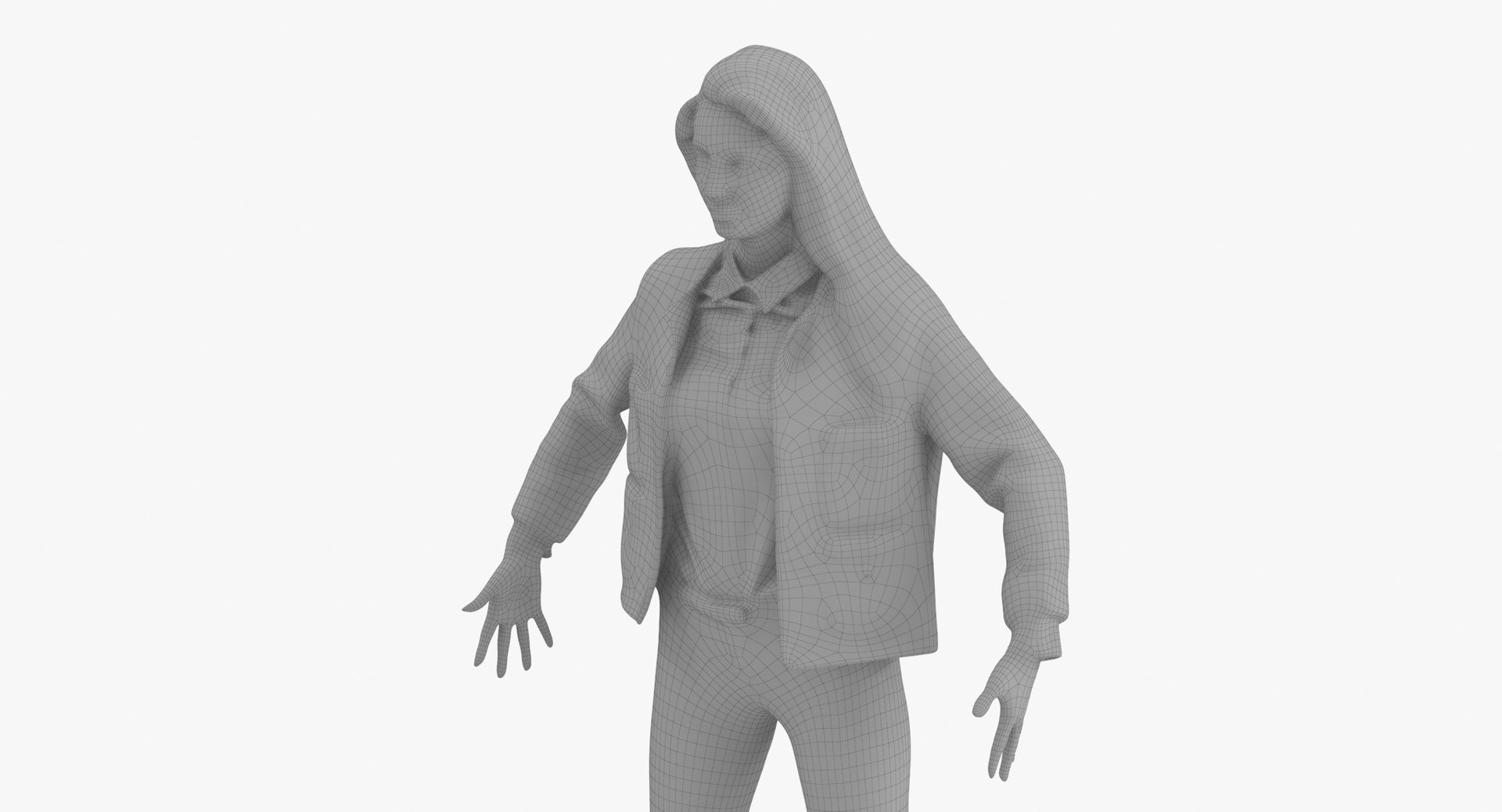 Suzanne Business A Pose 3D model - TurboSquid 1971319