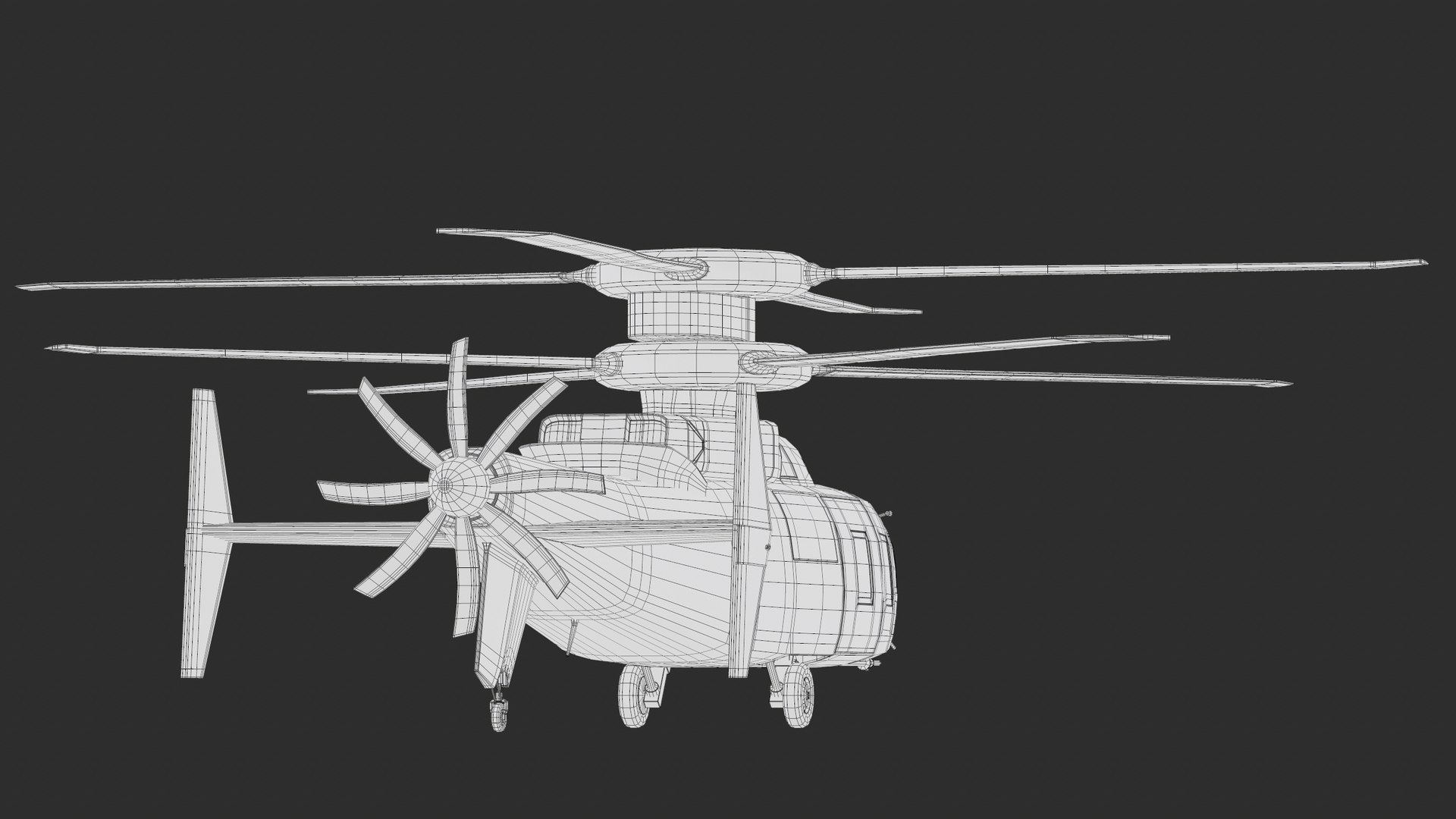 Sikorsky Boeing SB-1 Military Helicopter PBR model - TurboSquid 2086272