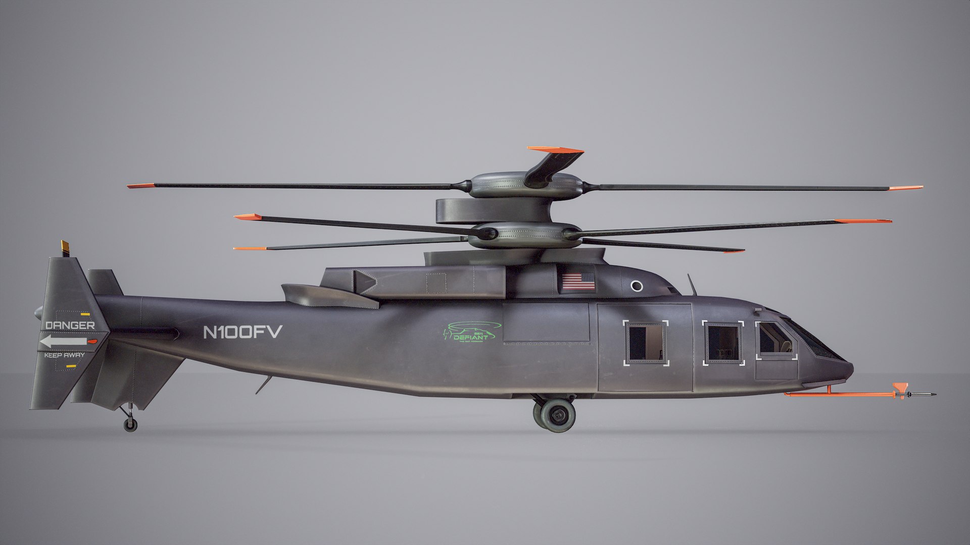 Sikorsky Boeing SB-1 Military Helicopter PBR model - TurboSquid 2086272