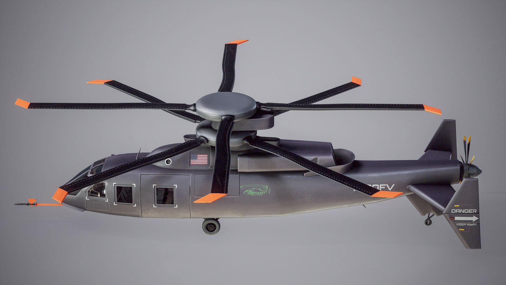 Sikorsky Boeing SB-1 Military Helicopter PBR model - TurboSquid 2086272