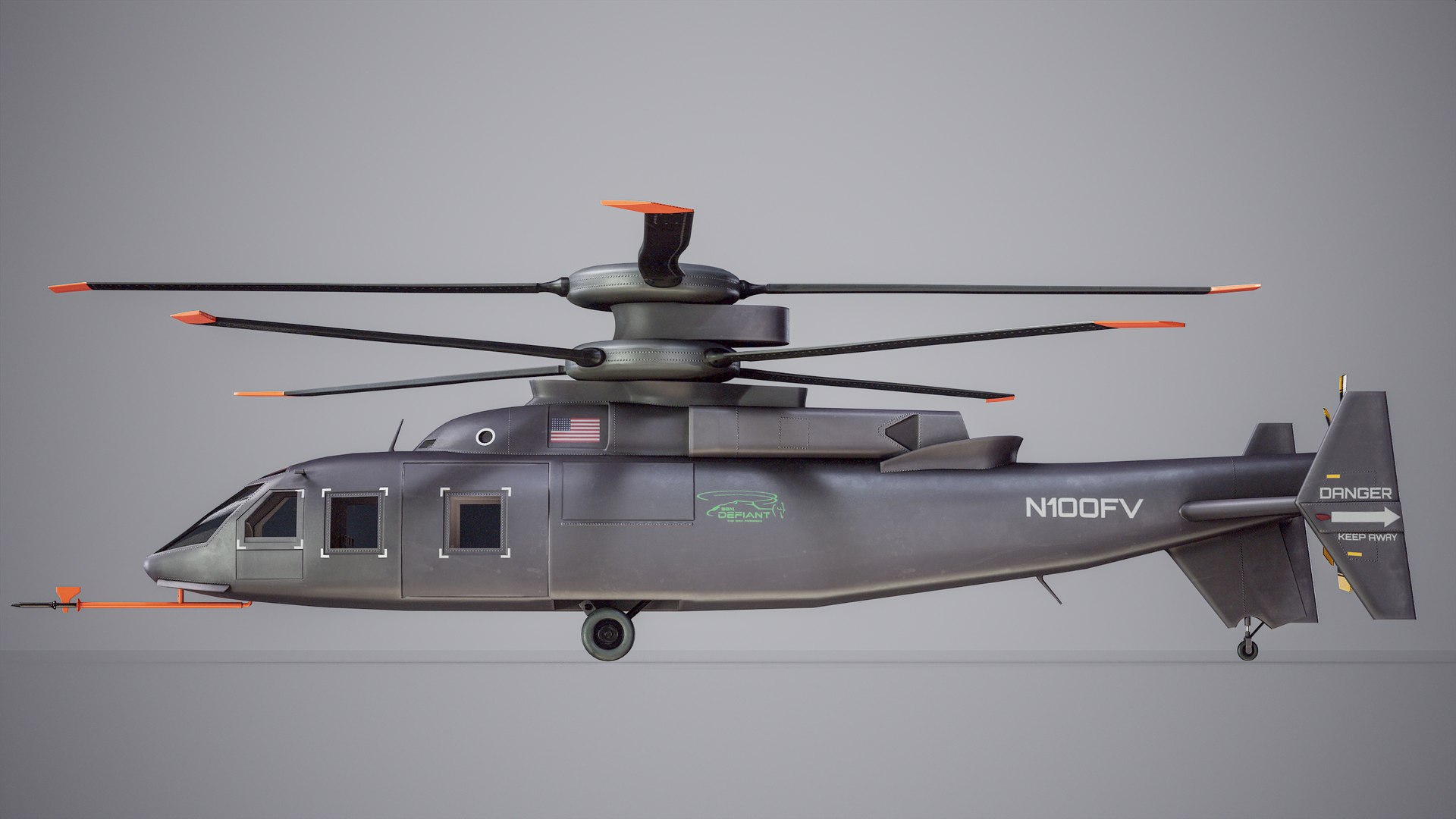 Sikorsky Boeing SB-1 Military Helicopter PBR model - TurboSquid 2086272