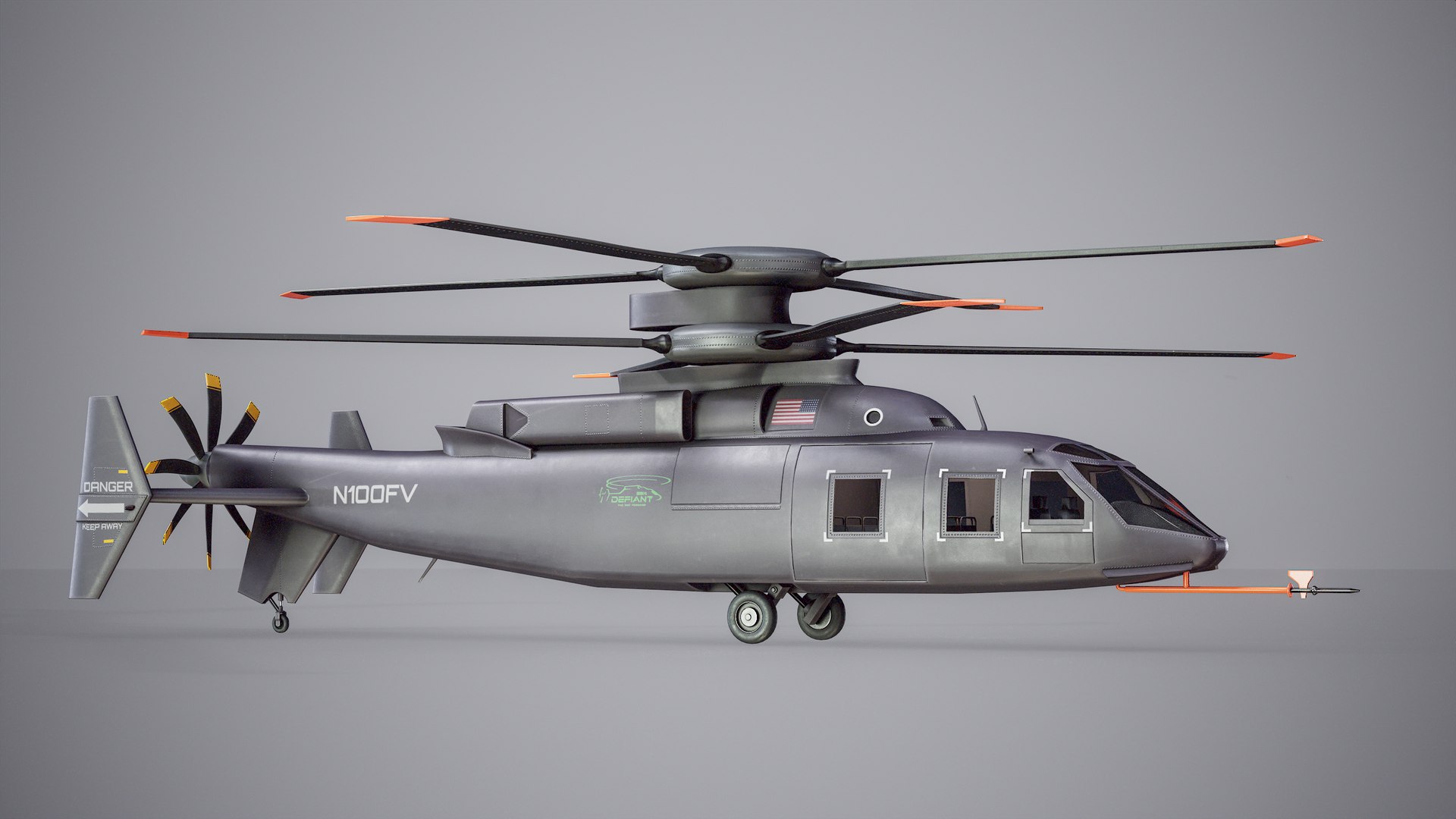 Sikorsky Boeing SB-1 Military Helicopter PBR model - TurboSquid 2086272