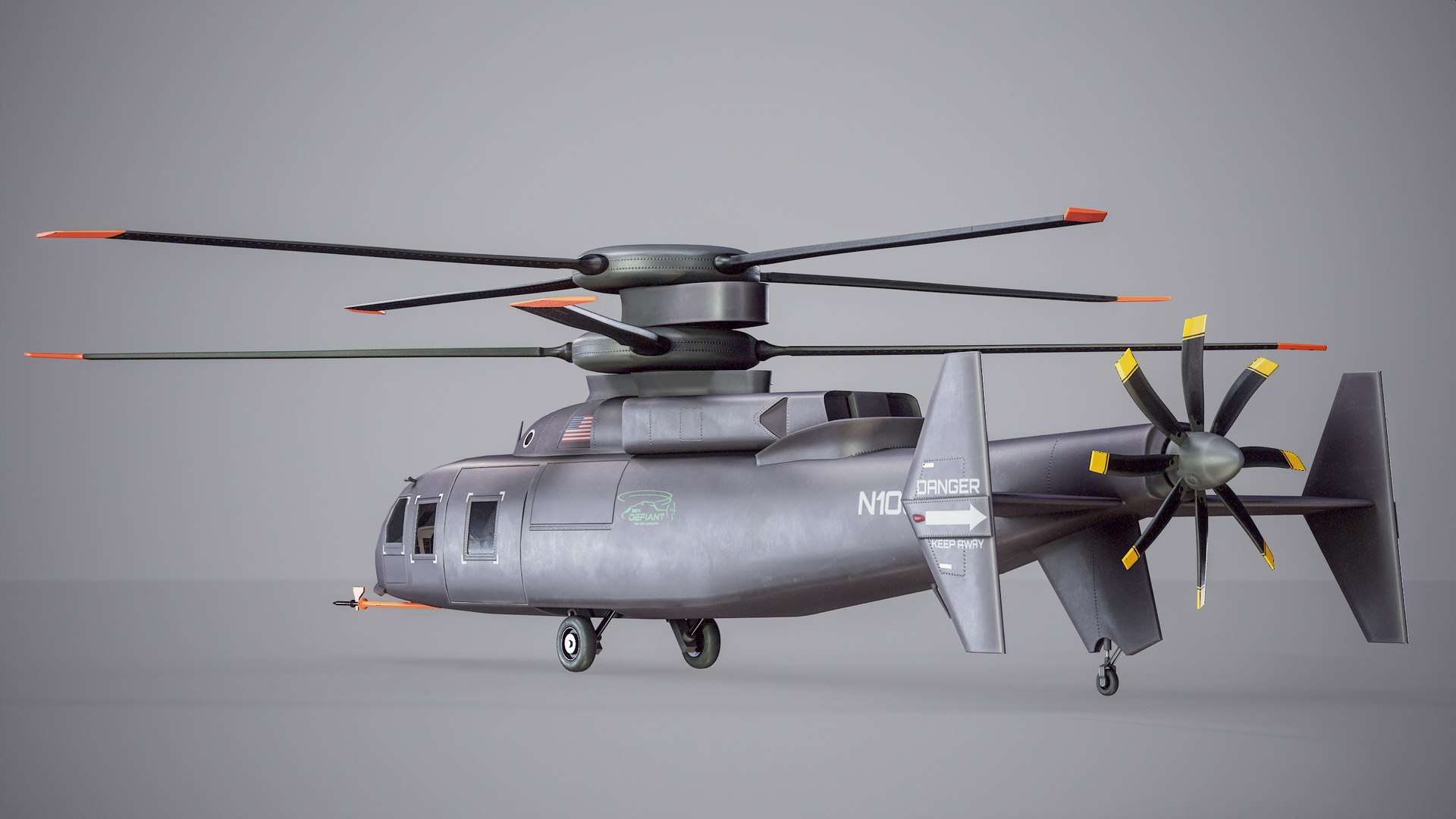 Sikorsky Boeing SB-1 Military Helicopter PBR model - TurboSquid 2086272