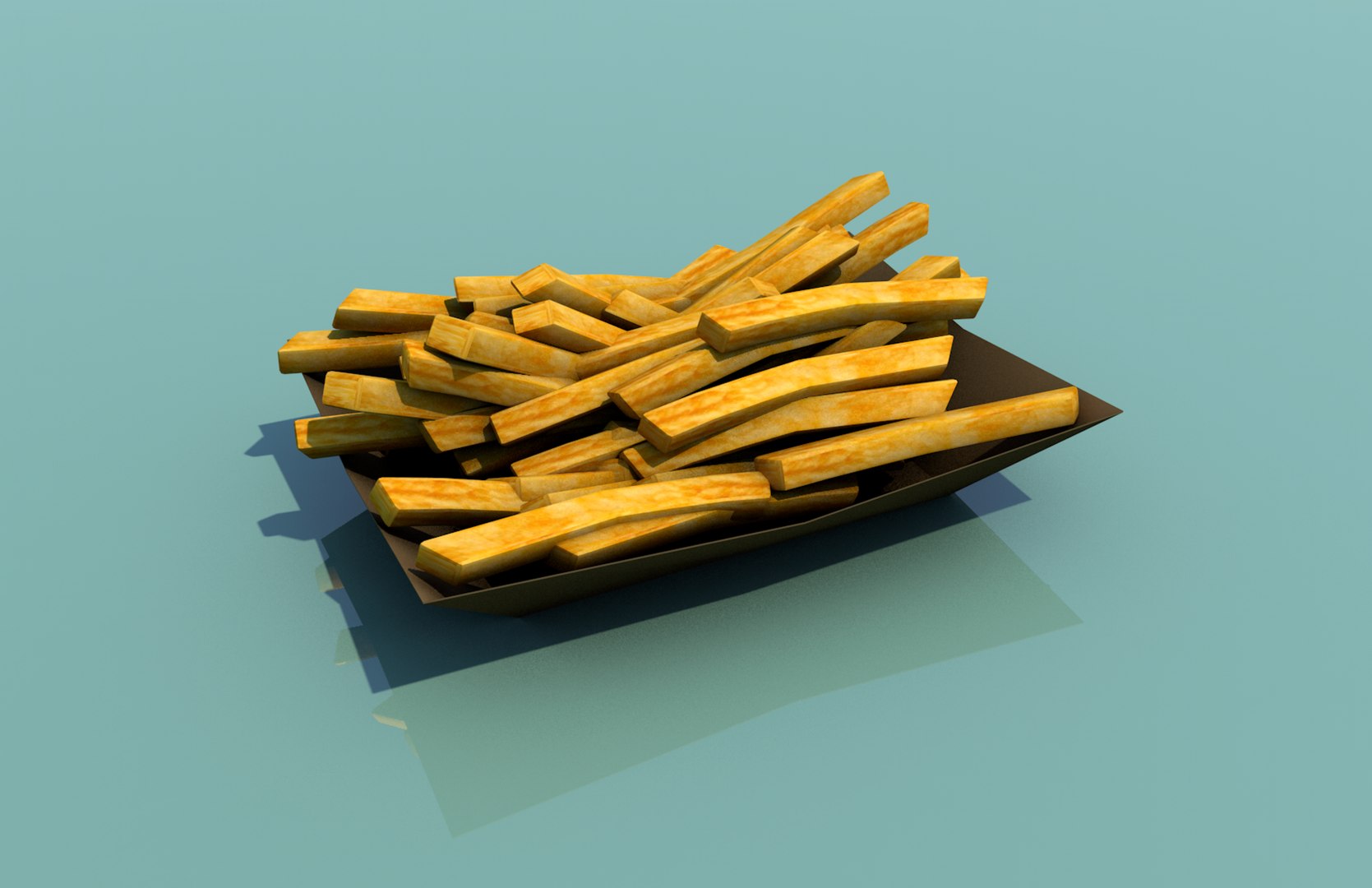 Fries French Food 3D - TurboSquid 1584060