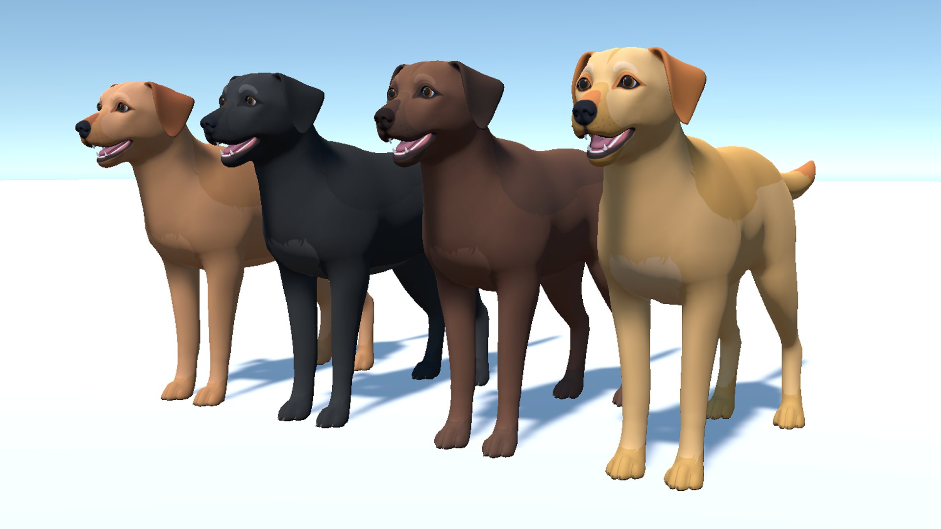 3D Cartoon Dog - Labrador - TurboSquid 2255257