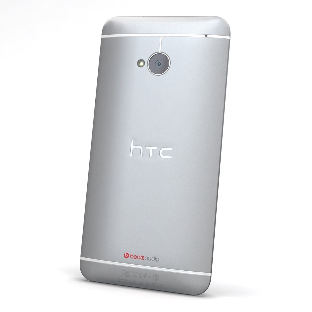 Htc Silver Cellphone 3d Model