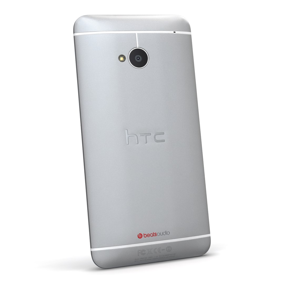 Htc Silver Cellphone 3d Model