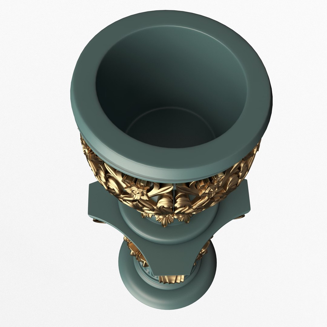 Flower Pot 018 Green 3D Model - TurboSquid 2199017